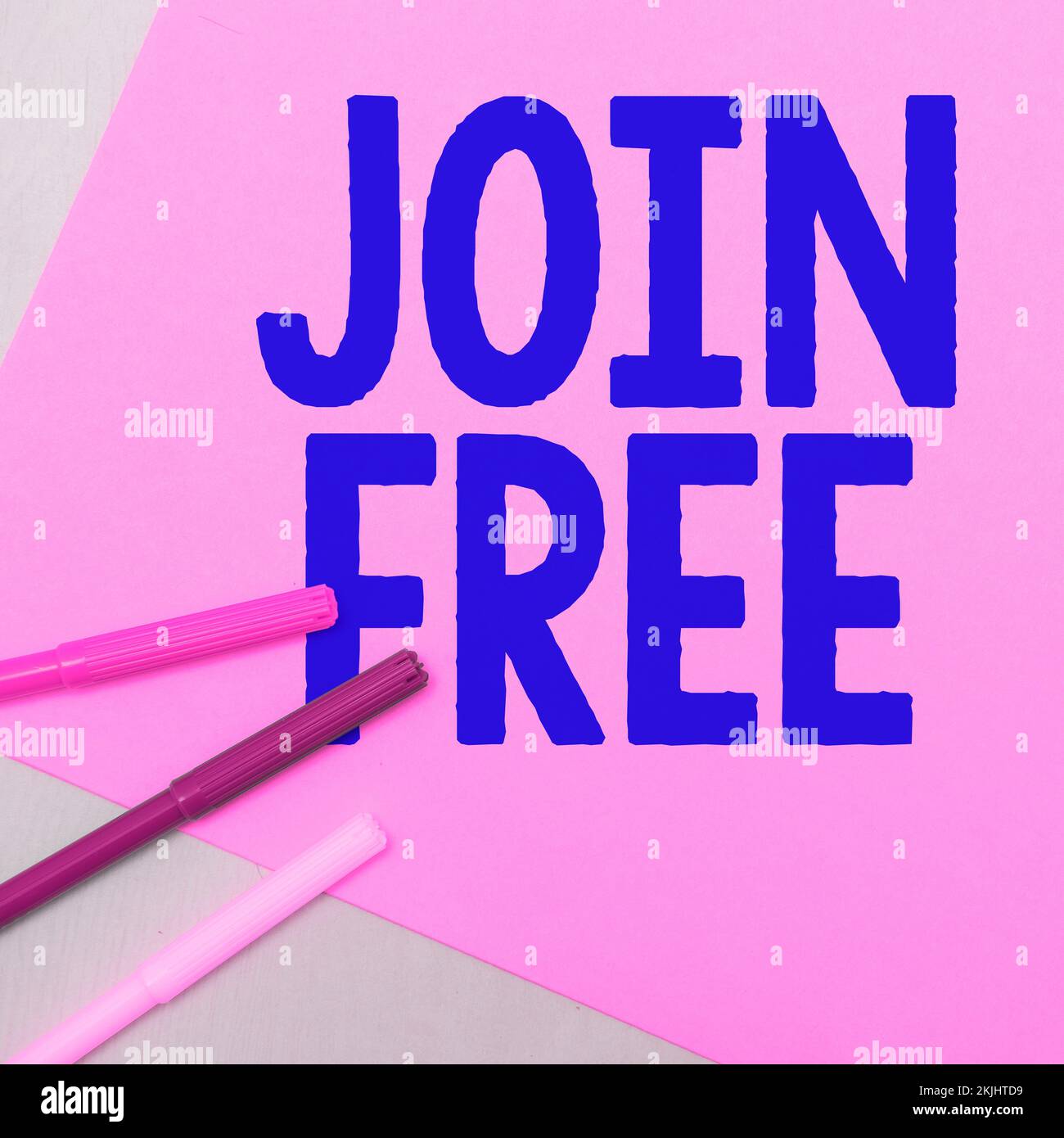 Handwriting text Join Free. Word Written on the act or an instance of ...