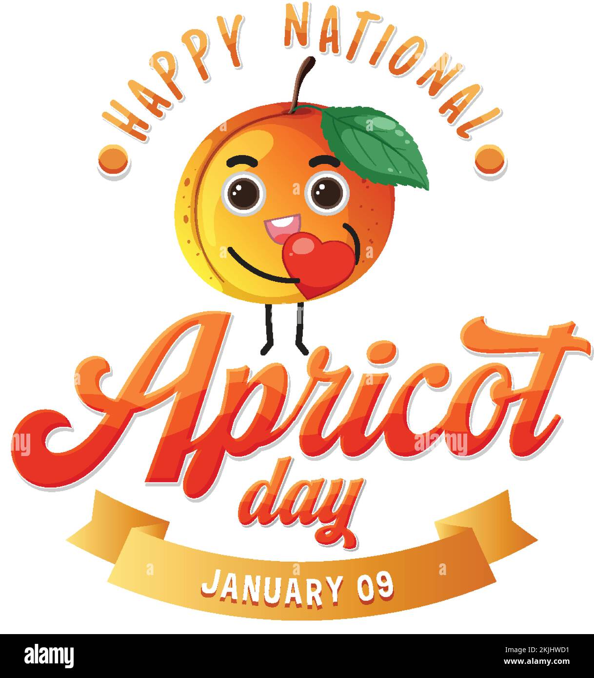 National apricot day icon illustration Stock Vector Image & Art - Alamy