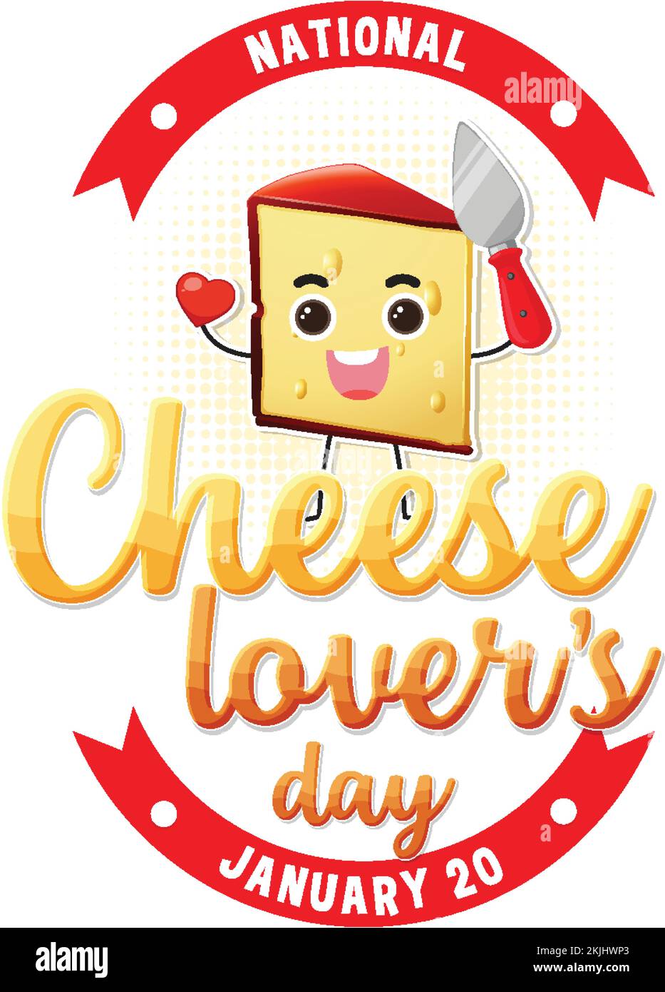 National Cheese Lovers Day Banner Design illustration Stock Vector ...