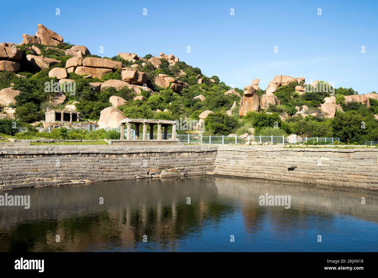 The royal enclosure in Hampi was the Vijayanagara kingdom, Karnataka ...