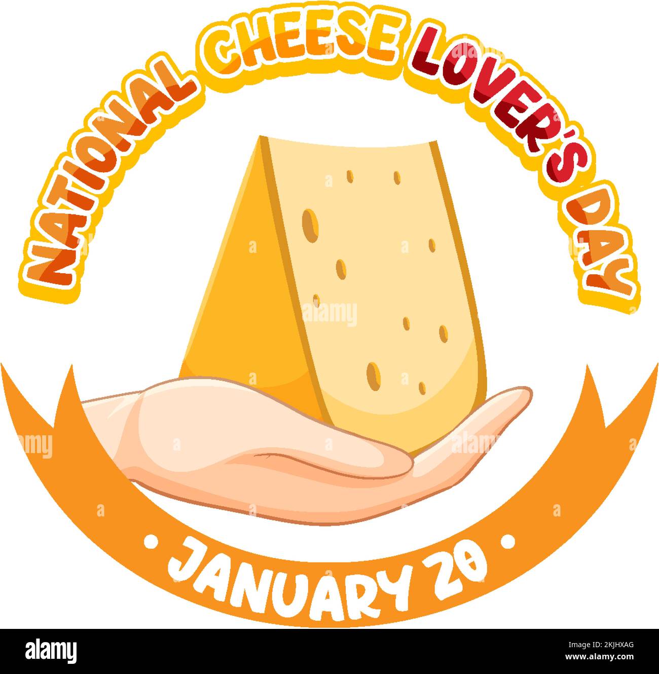 National Cheese Lovers Day Banner Design illustration Stock Vector ...