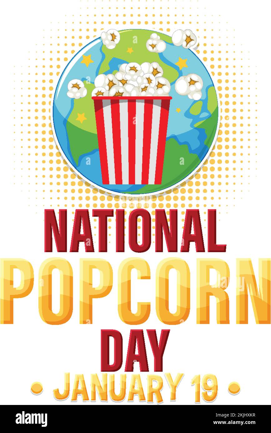 National popcorn day banner design illustration Stock Vector Image ...