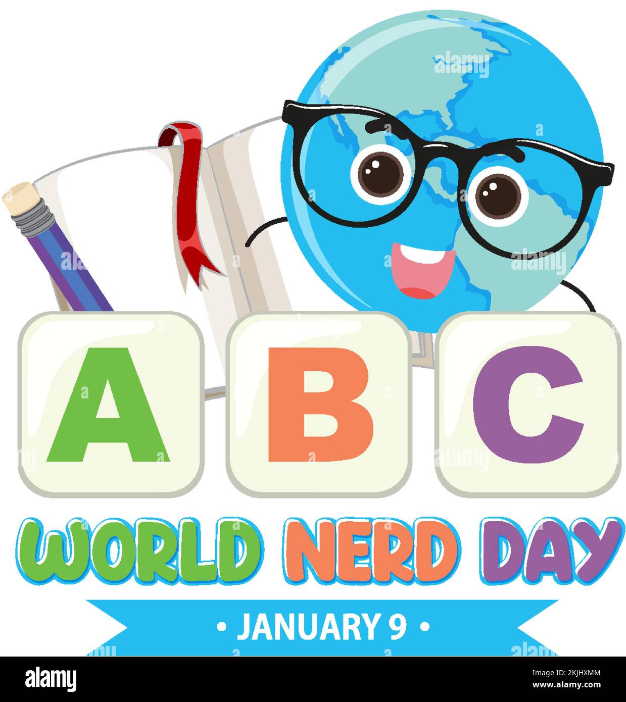 World Nerd Day Banner Design illustration Stock Vector Image & Art - Alamy