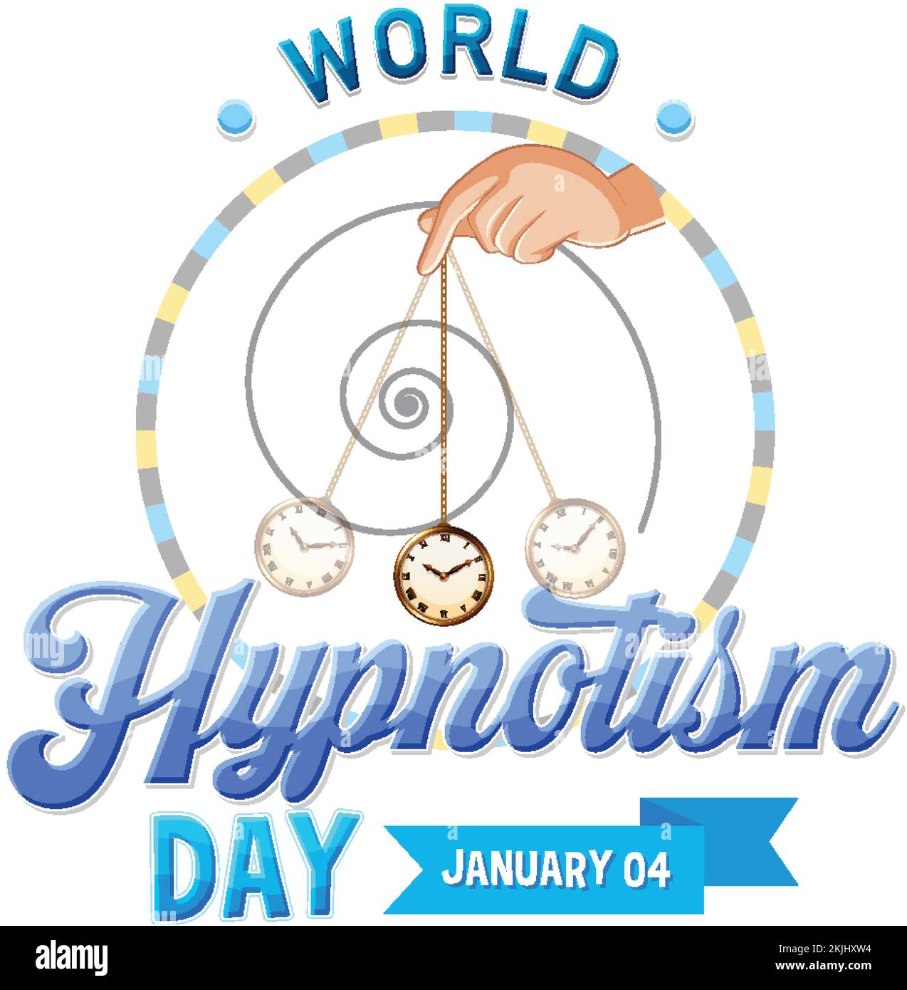 World hypnotism day banner design illustration Stock Vector Image & Art ...