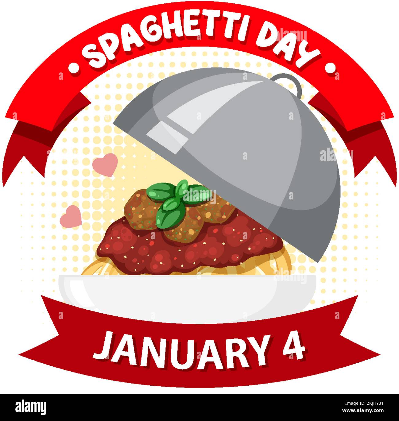 National Spaghetti Day Banner Design illustration Stock Vector Image ...