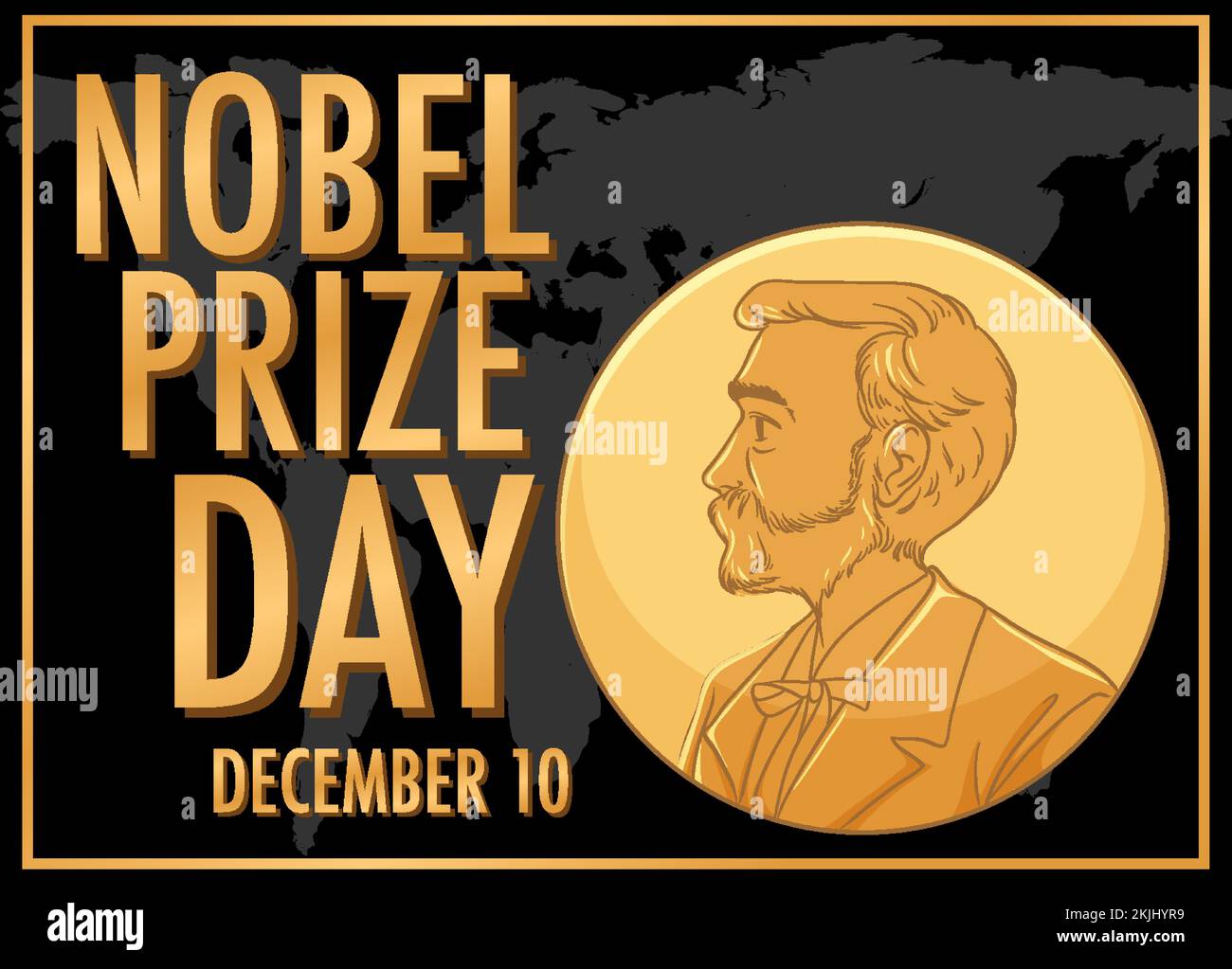 Nobel prize day poster design illustration Stock Vector Image & Art - Alamy