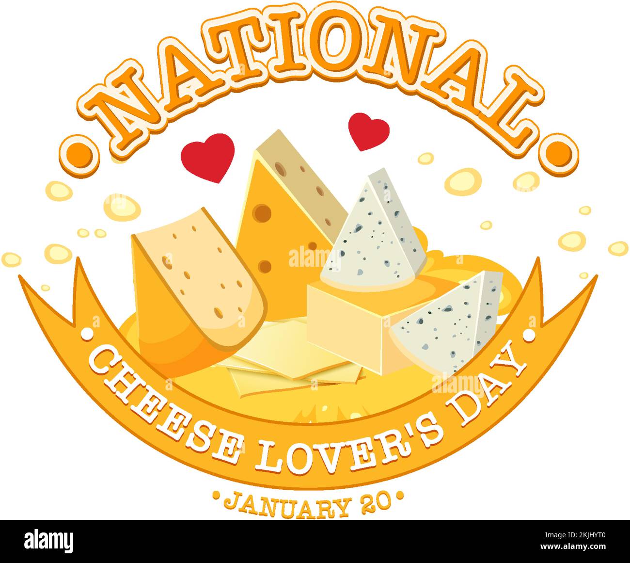 National cheese lovers day icon illustration Stock Vector Image & Art ...