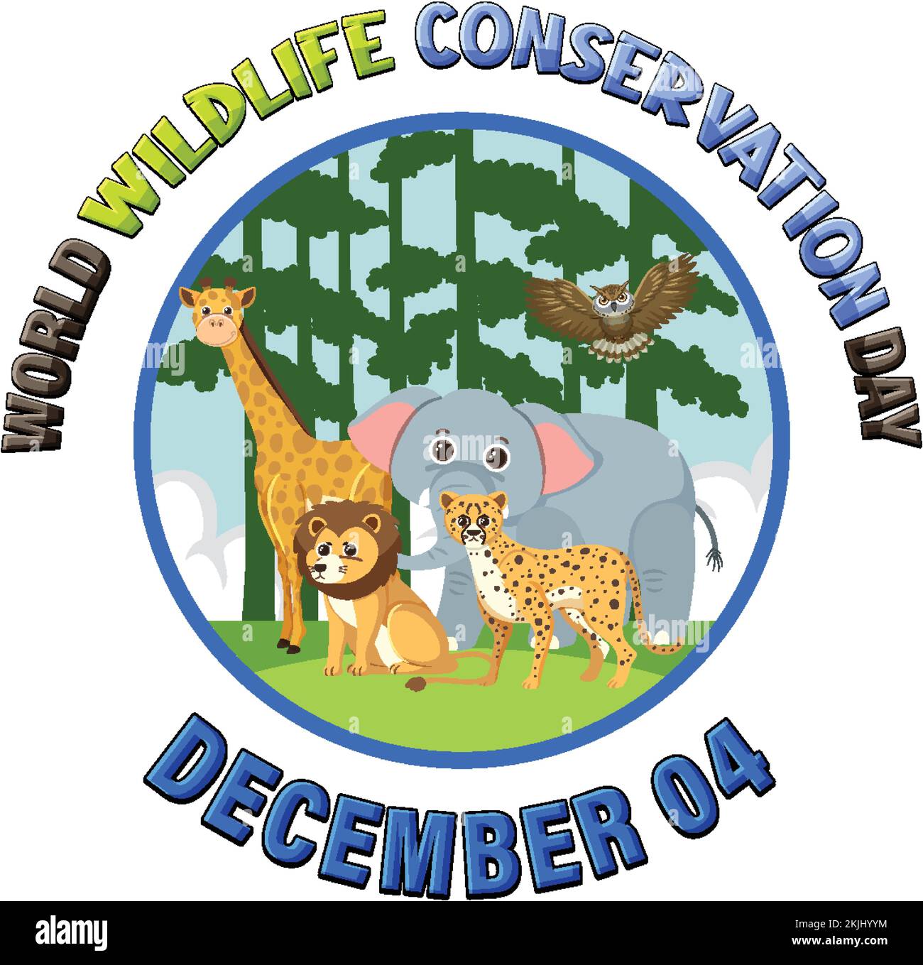 World wildlife conservation day banner design illustration Stock Vector ...