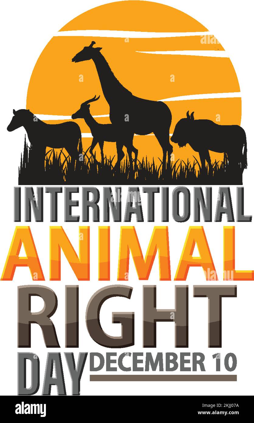 International Animal Rights Day Banner illustration Stock Vector Image ...
