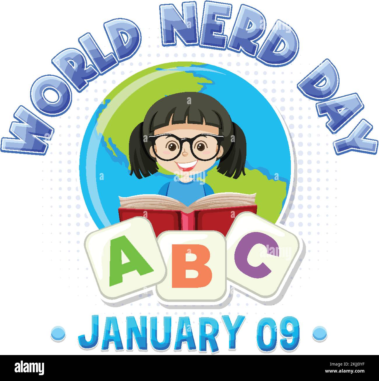 World nerd day banner design illustration Stock Vector Image & Art - Alamy