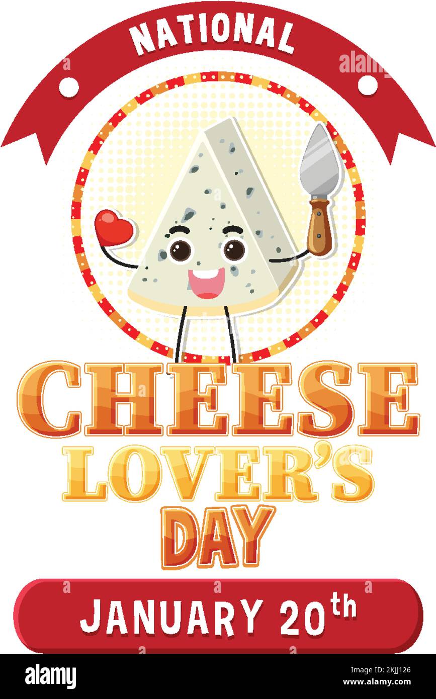 National Cheese Lovers Day Banner Design illustration Stock Vector ...