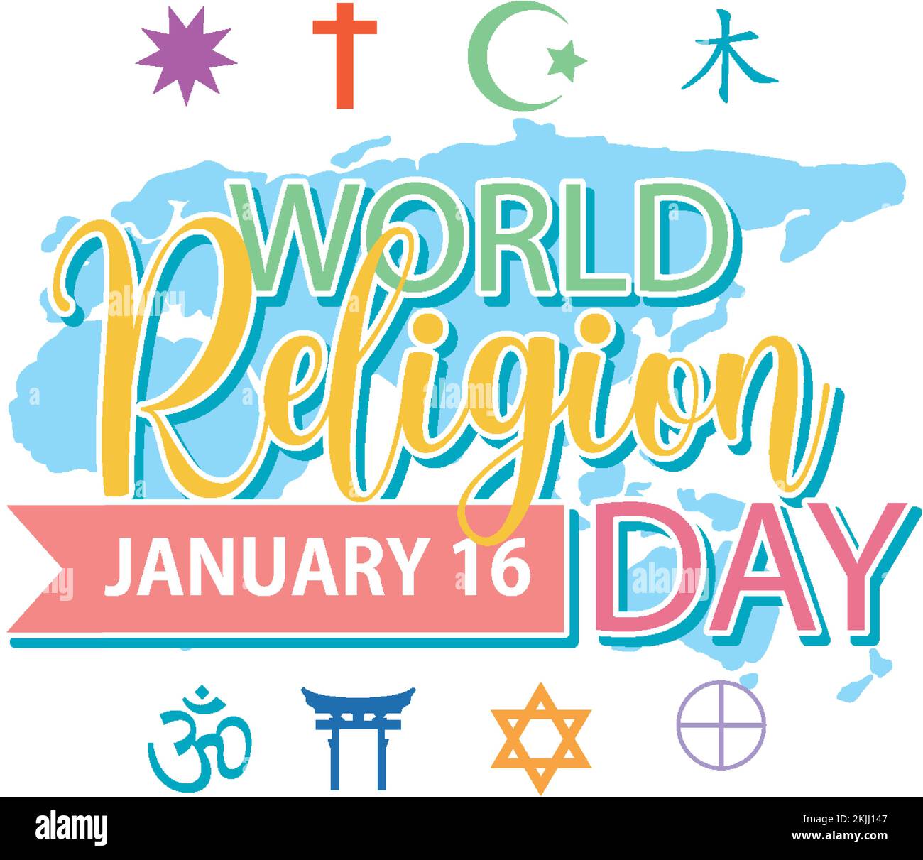 World religion day banner design illustration Stock Vector Image & Art ...