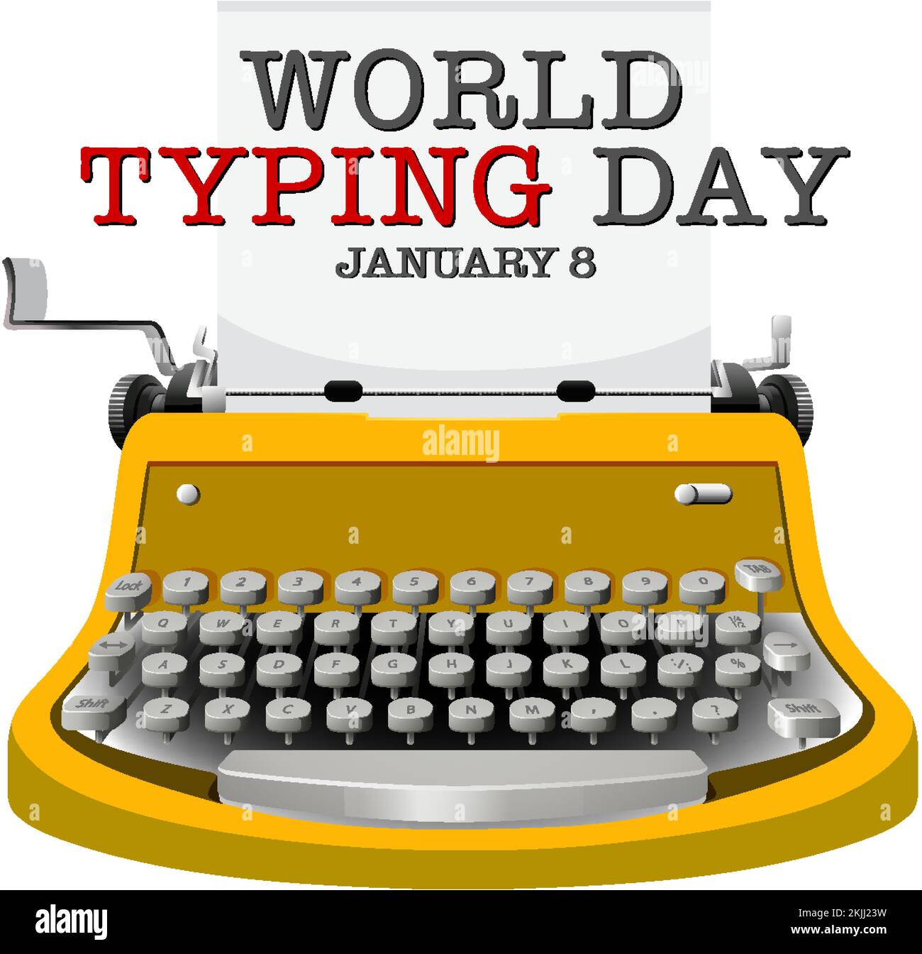 World Typing Day Banner Design illustration Stock Vector Image & Art ...