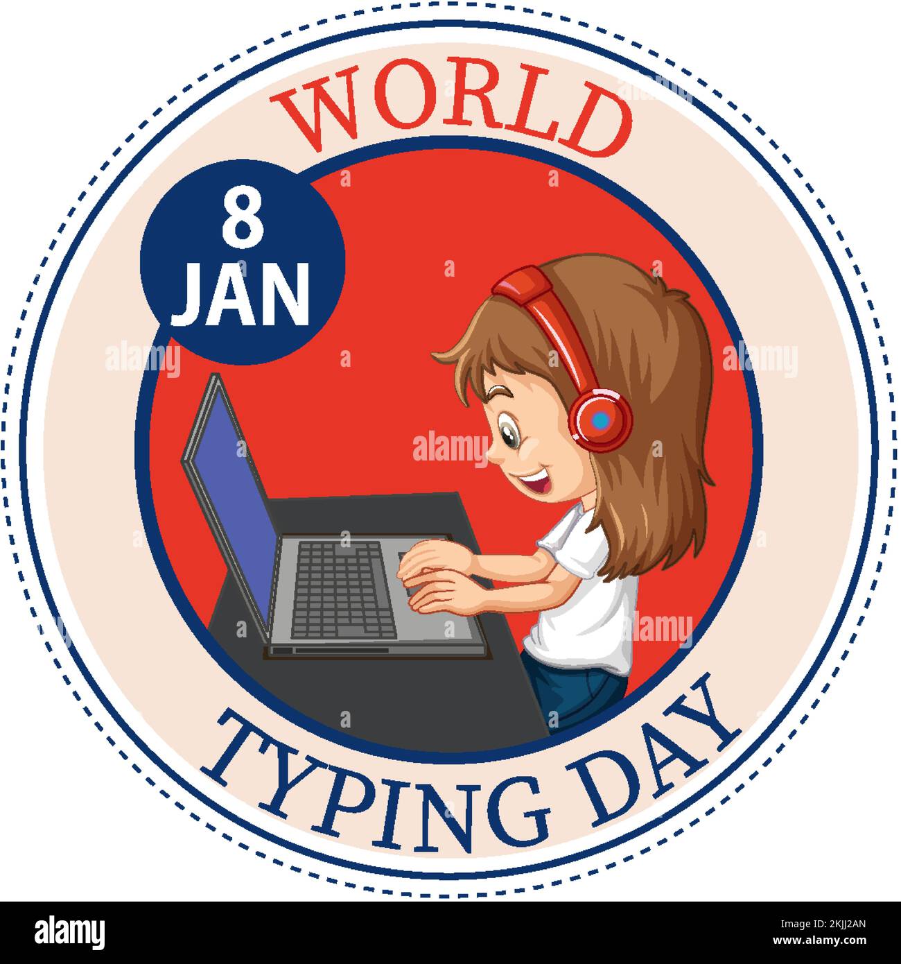 World Typing Day Banner Design illustration Stock Vector Image & Art ...