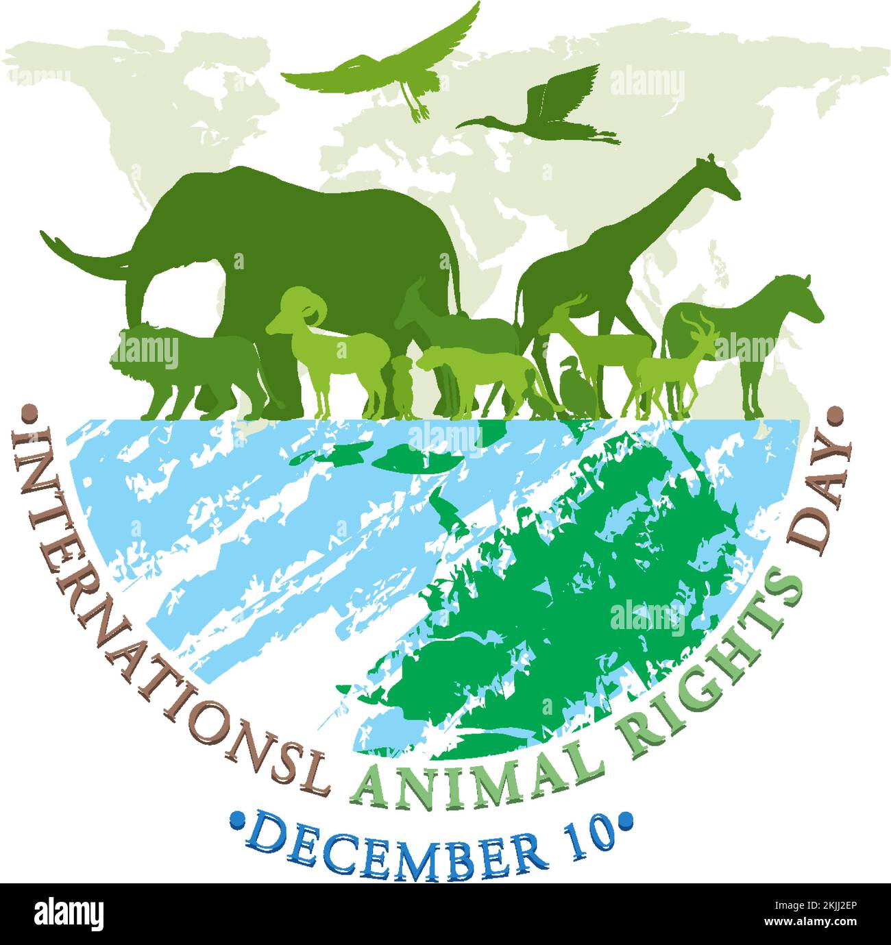 International Animal Rights Day banner design illustration Stock Vector ...