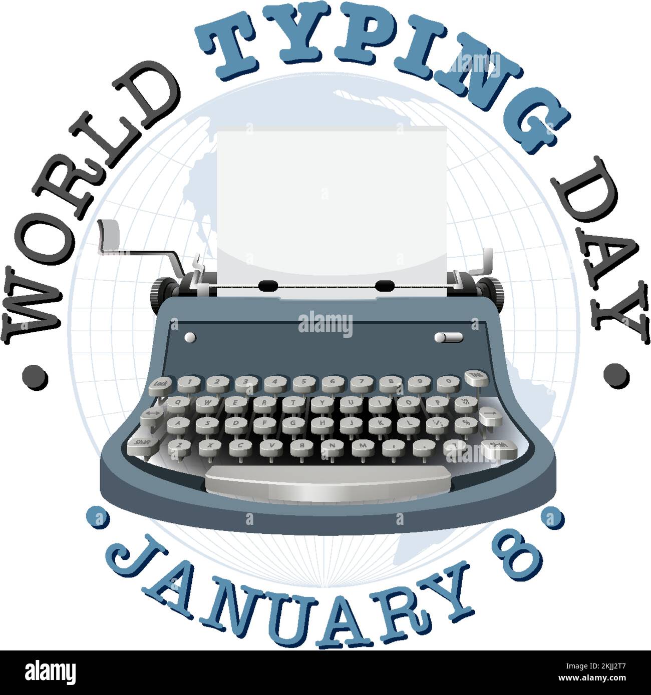 World Typing Day Banner Design illustration Stock Vector Image & Art ...