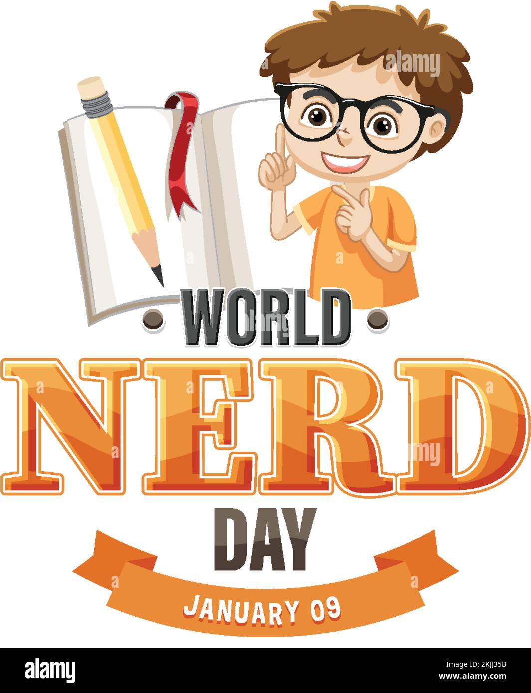 World nerd day banner design illustration Stock Vector Image & Art - Alamy