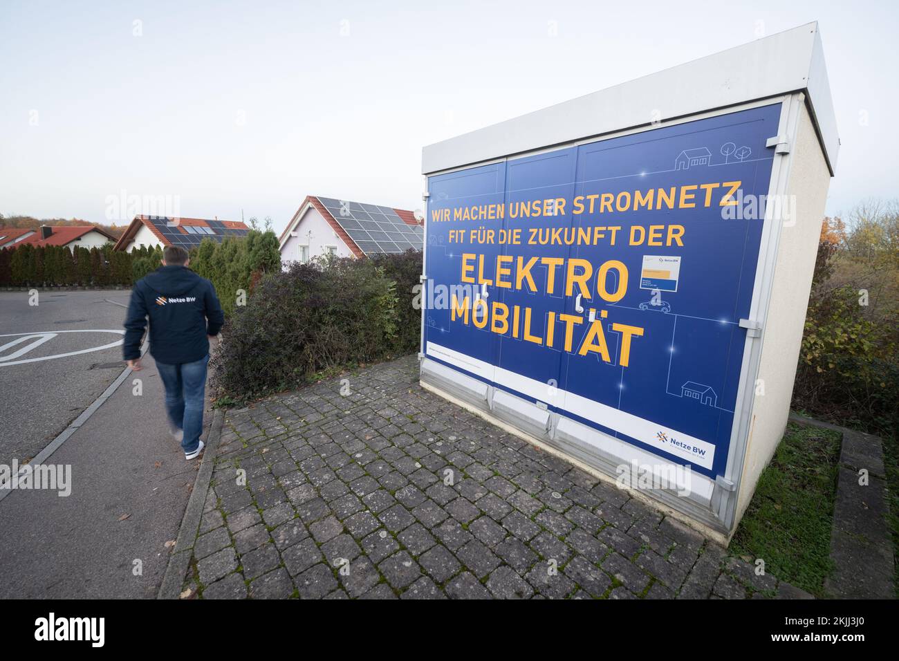 Stuttgart, Germany. 23rd Nov, 2022. A transformer station of Netze BW ...