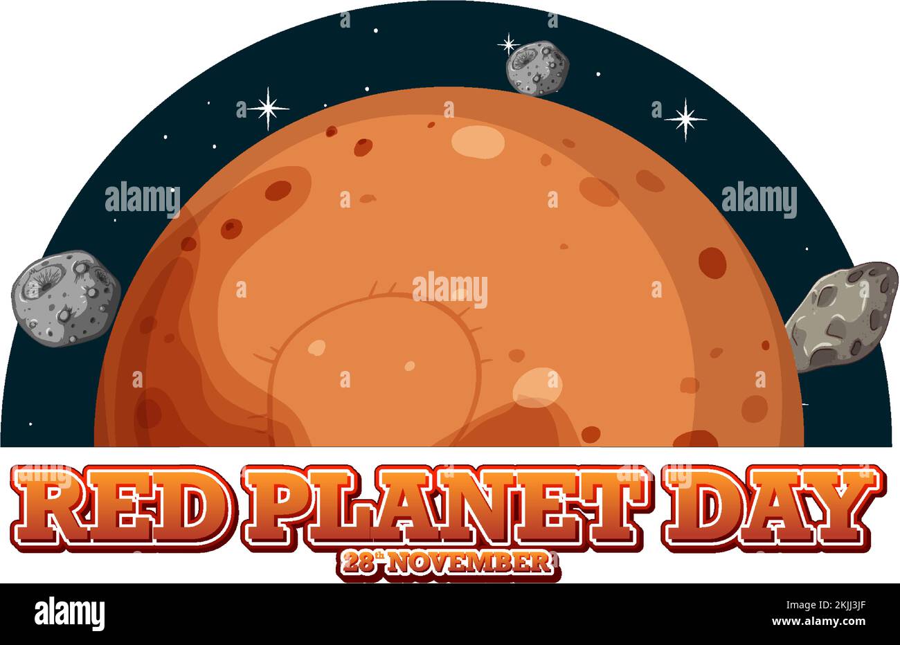 Red Planet Day Logo Design illustration Stock Vector Image & Art - Alamy