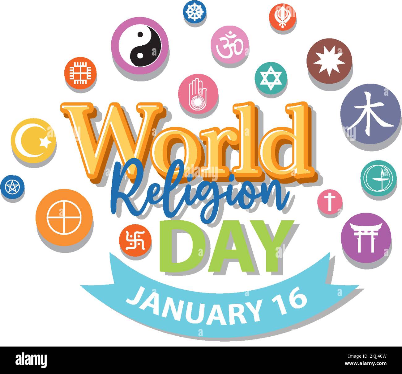 World religion day banner design illustration Stock Vector Image & Art ...