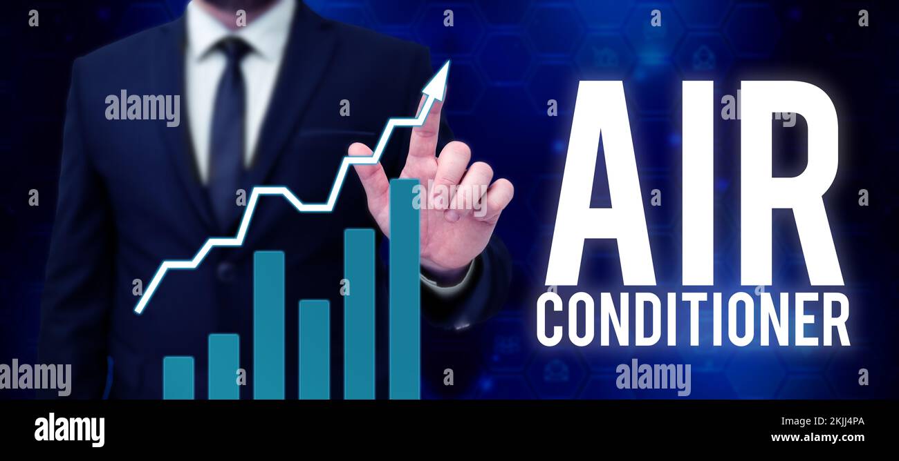 Text showing inspiration Air Conditioner, Business idea apparatus for ...