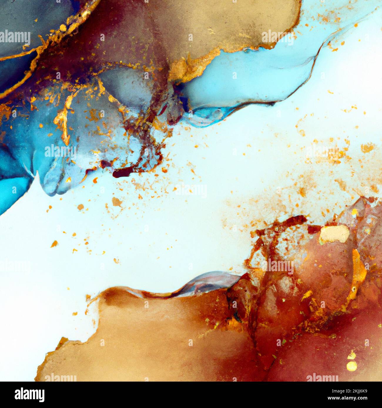 Alcohol ink illustration featuring transparent colors with hints of ...