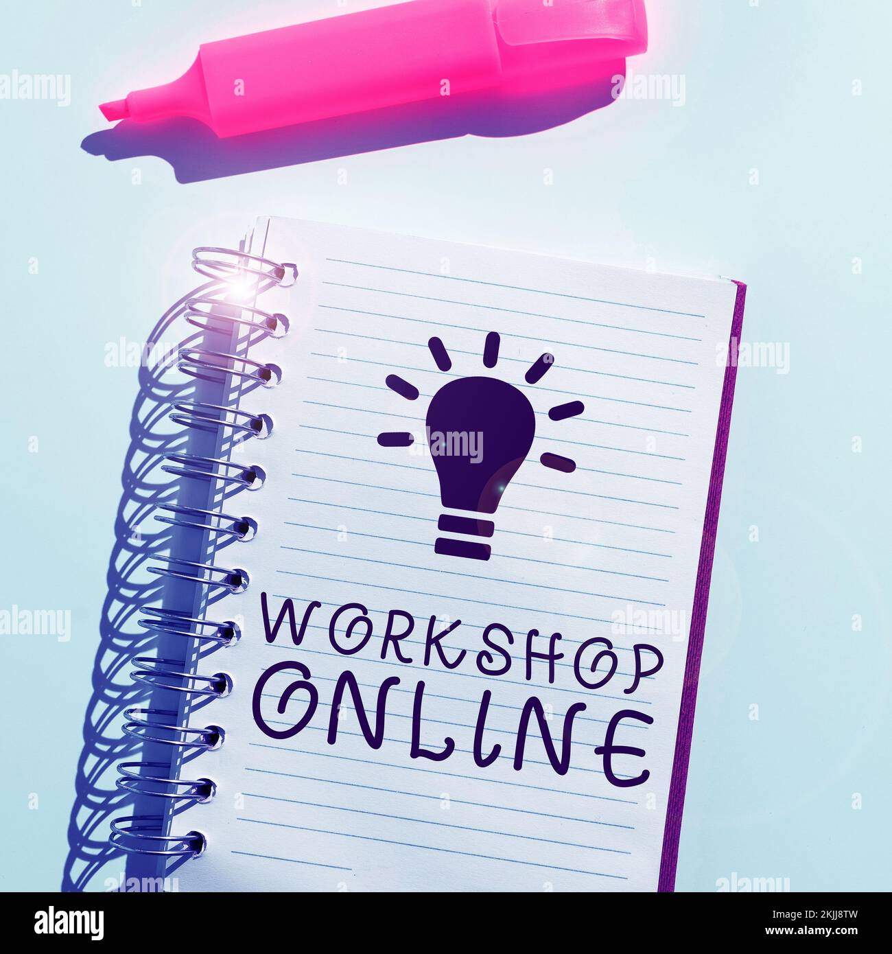 Text caption presenting Workshop Online. Concept meaning room or ... Text caption presenting Workshop Online. Concept meaning room or ...