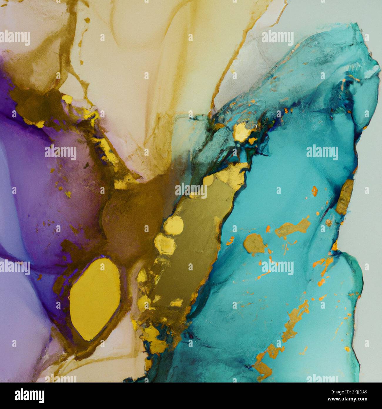 Alcohol ink illustration featuring transparent colors with hints of ...