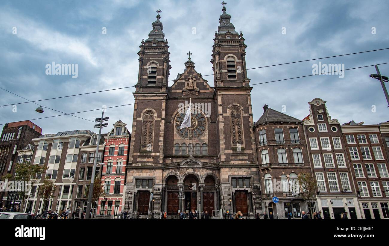 Basilica of Saint Nicholas Roman Catholic Church In Amsterdam Stock ...