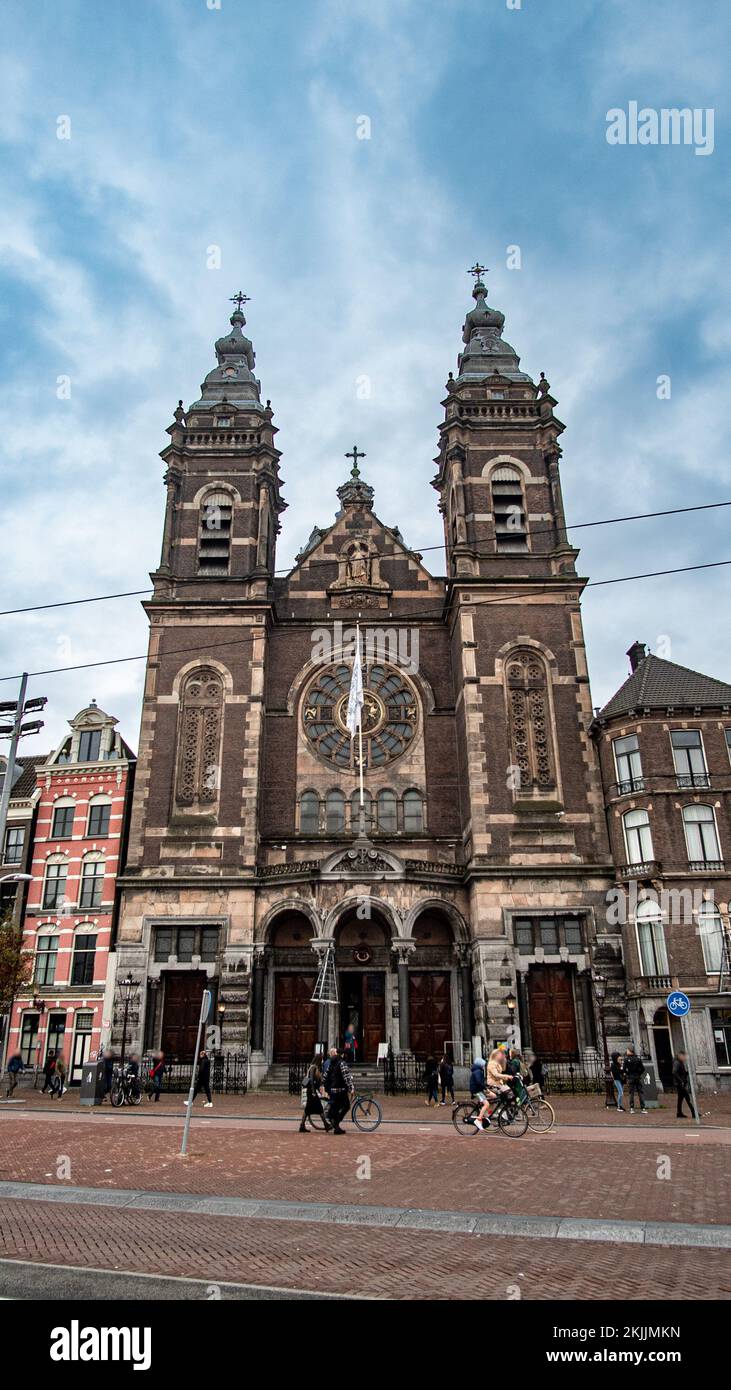 Basilica of Saint Nicholas Roman Catholic Church In Amsterdam Stock ...