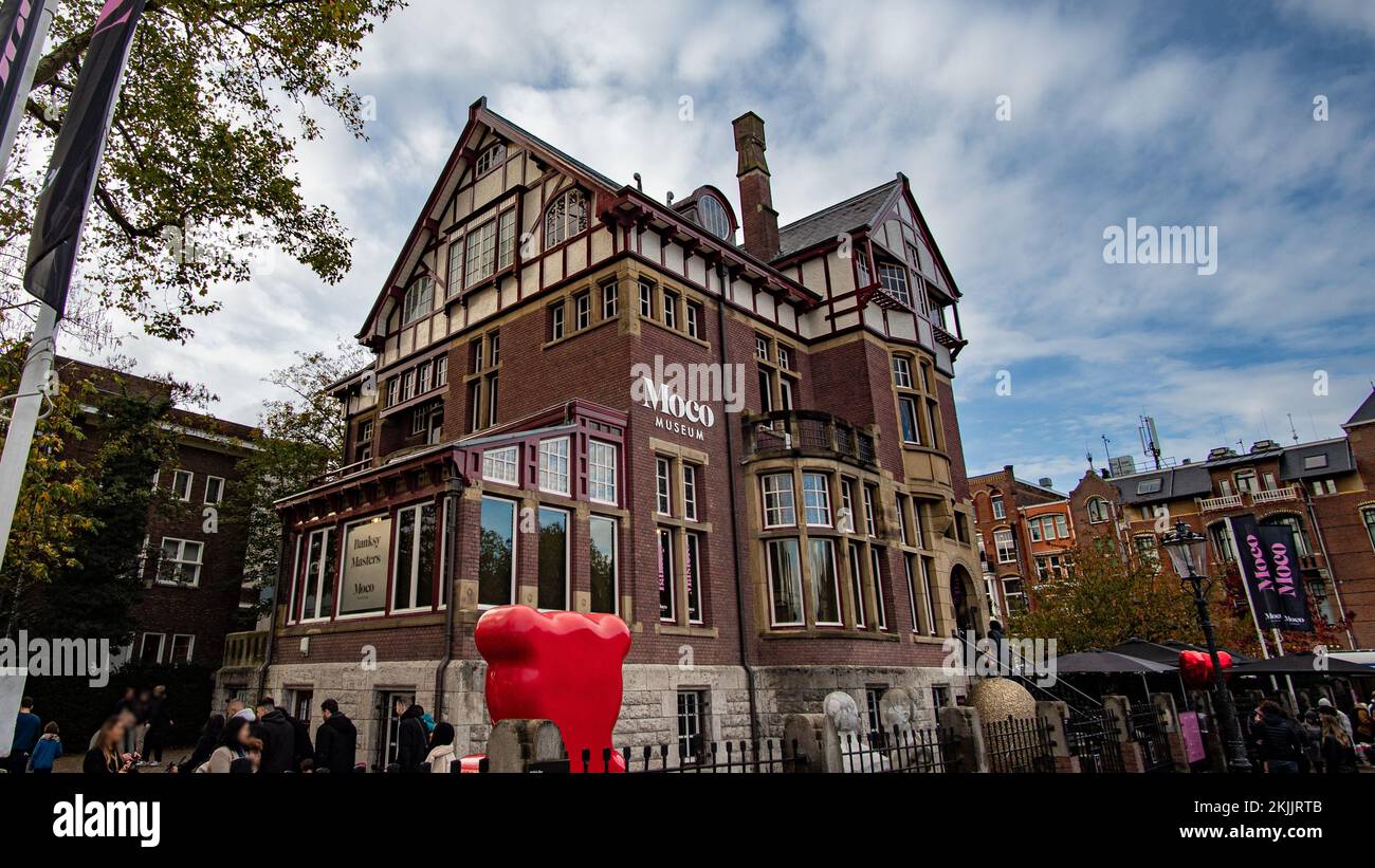 modern and contemporary art Moco Museum In Amsterdam Stock Photo - Alamy