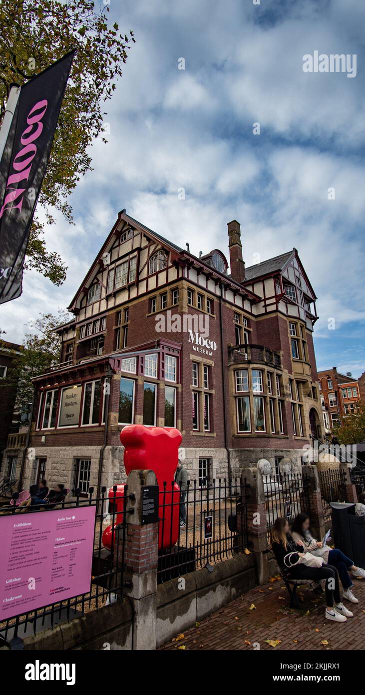 modern and contemporary art Moco Museum In Amsterdam Stock Photo - Alamy