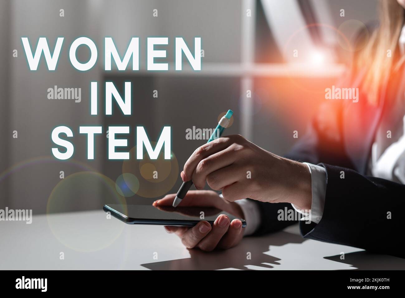 Writing displaying text Women In Stem. Word Written on Science ...