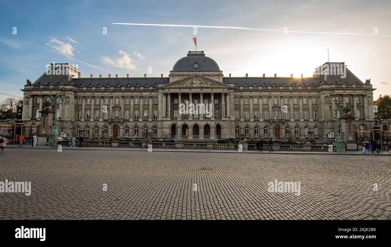 The Royal Palace of Brussels, official palace of the King and Queen of ...