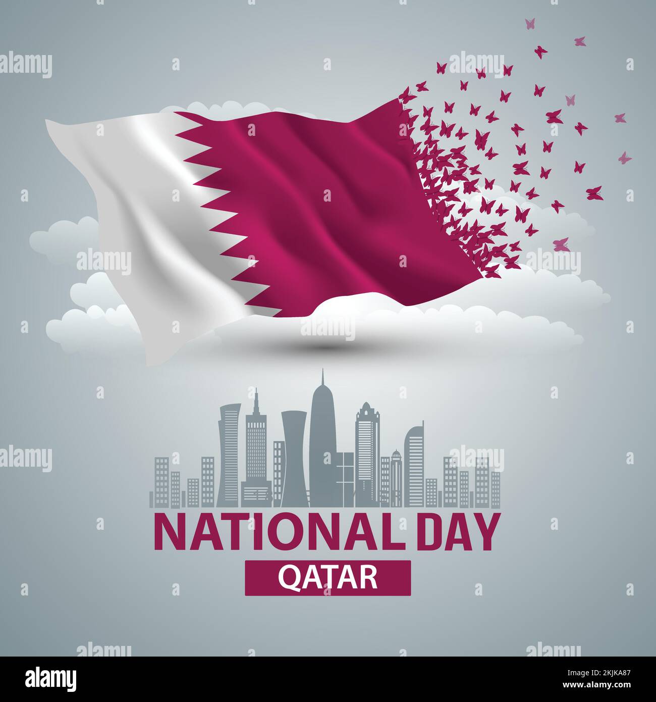 Qatar national day greeting card hi-res stock photography and images ...