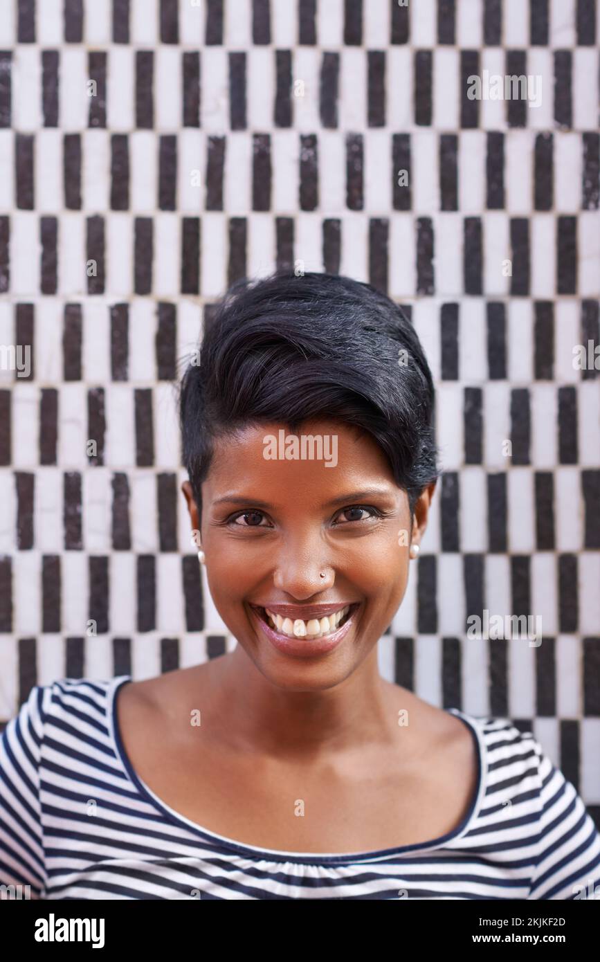 Making a statement. A cropped portrait of a beautiful young woman in ...