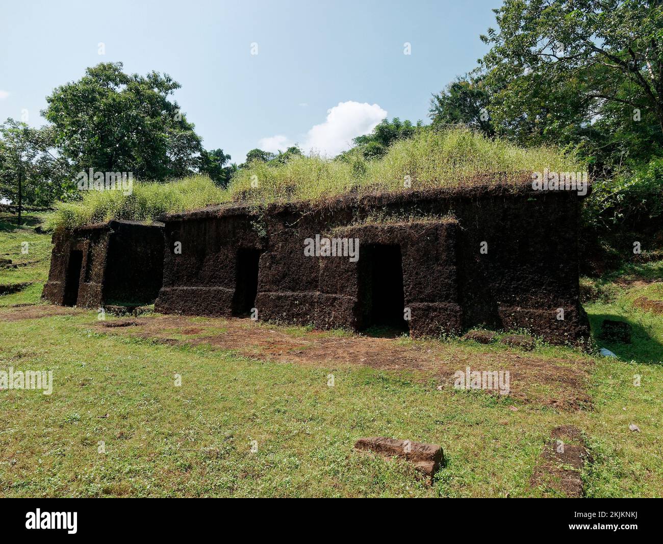 Caves at Khandepar monolithic laterite cut cave temple complex of 11 th ...