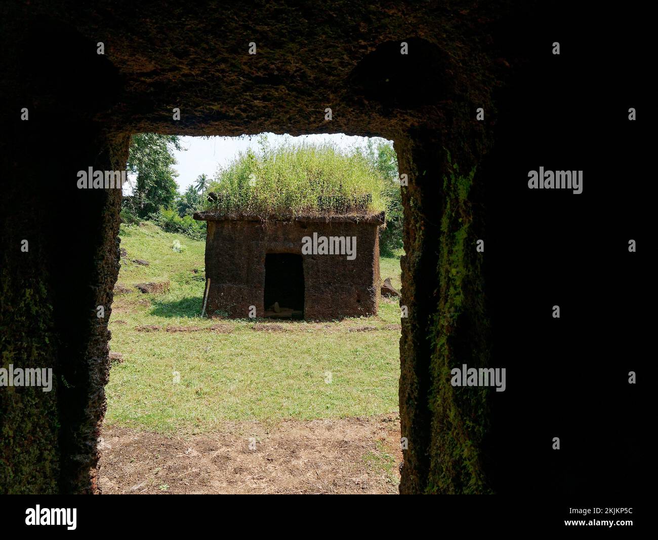 Caves at Khandepar monolithic laterite cut cave temple complex of 11 th ...
