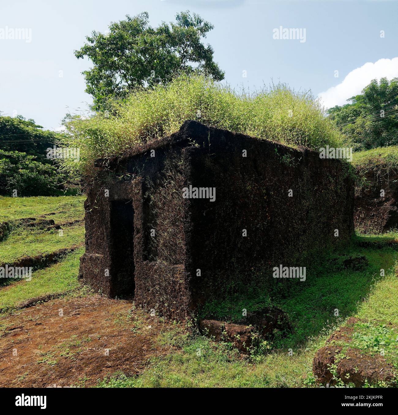 Caves at Khandepar monolithic laterite cut cave temple complex of 11 th ...