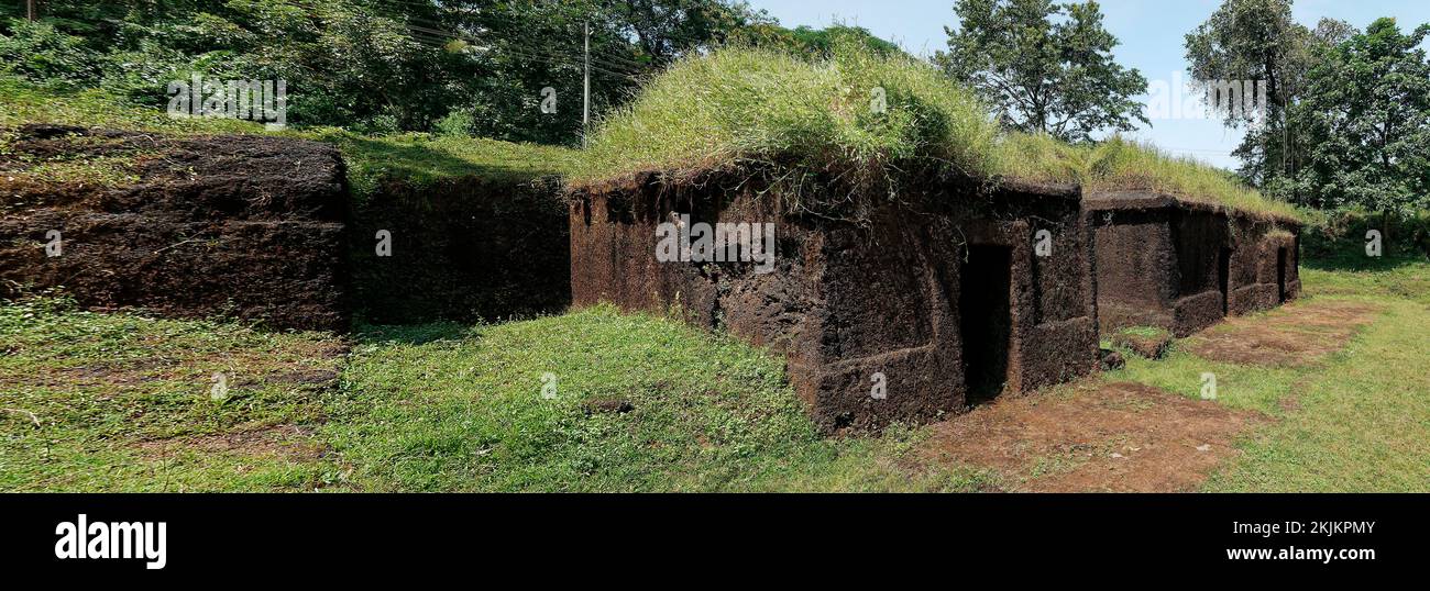 Caves at Khandepar monolithic laterite cut cave temple complex of 11 th ...