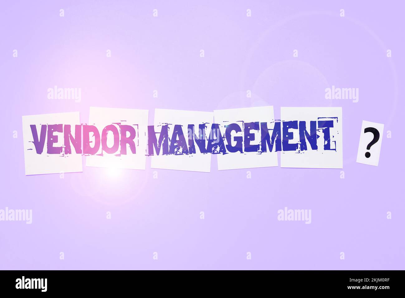 Sign displaying Vendor Management. Conceptual photo activities included ...