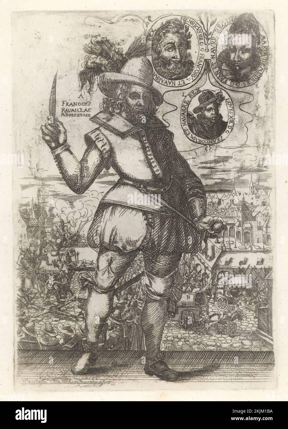 François Ravaillac, French Catholic zealot and assassin, 1578-1610 ...