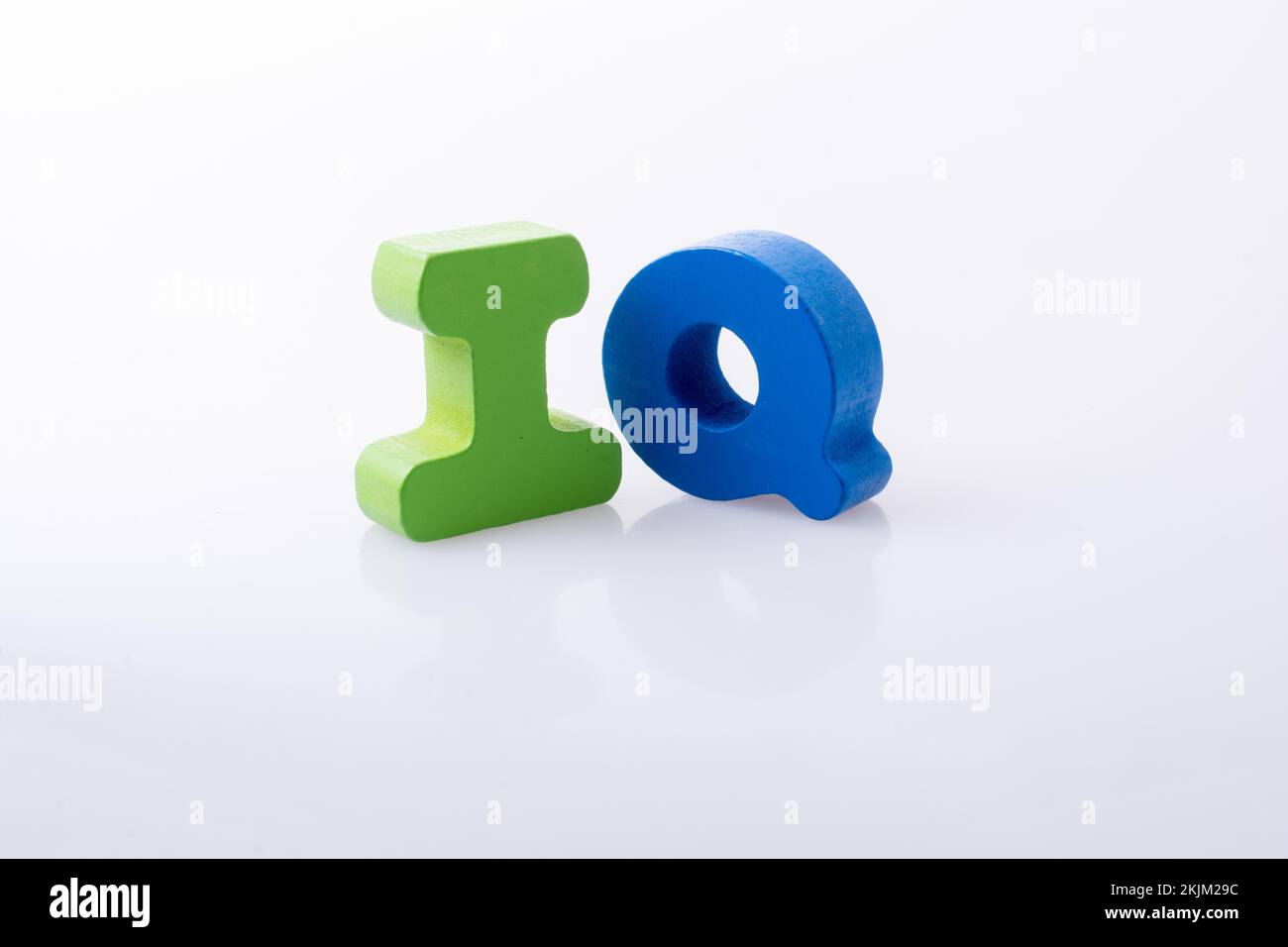 The word IQ written with colorful letter blocks Stock Photo - Alamy