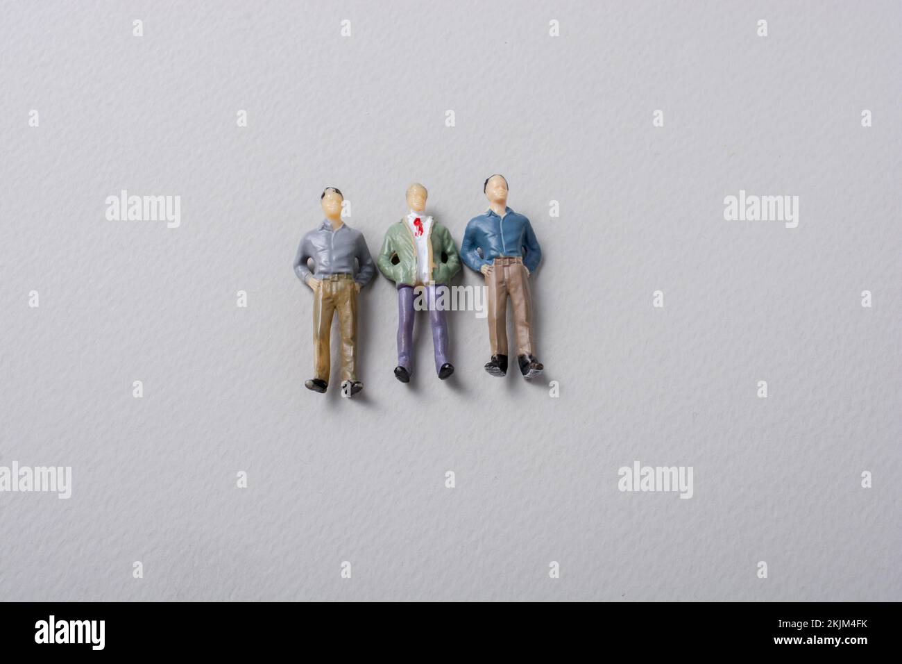Tiny figurine of man miniature model in view Stock Photo - Alamy