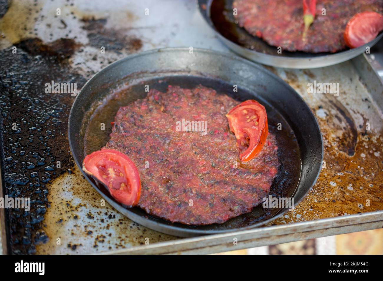 Turkish cuisine with Traditional dishes in view Stock Photo - Alamy