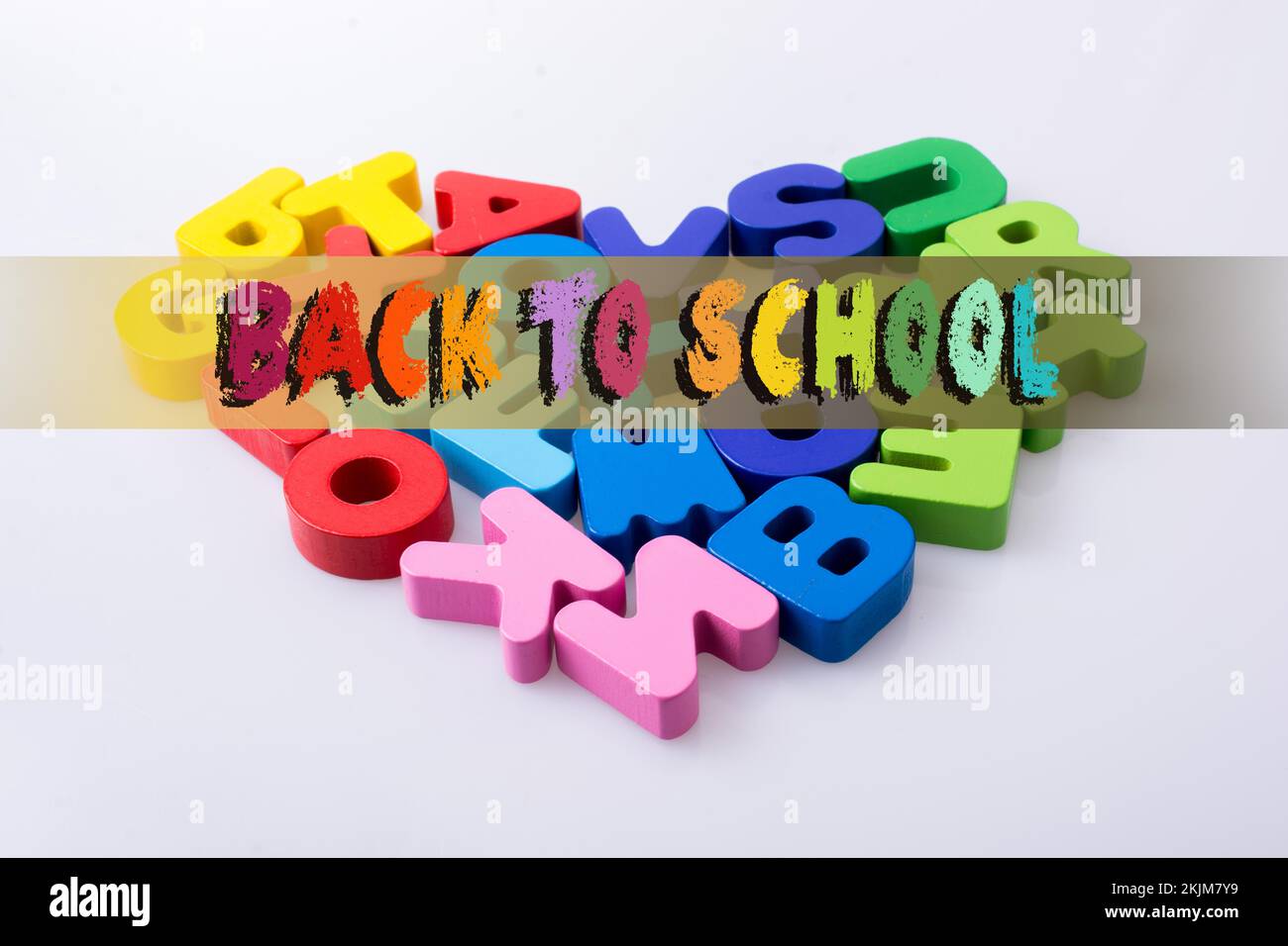 Back to school wording as education, teaching and learning concept ...