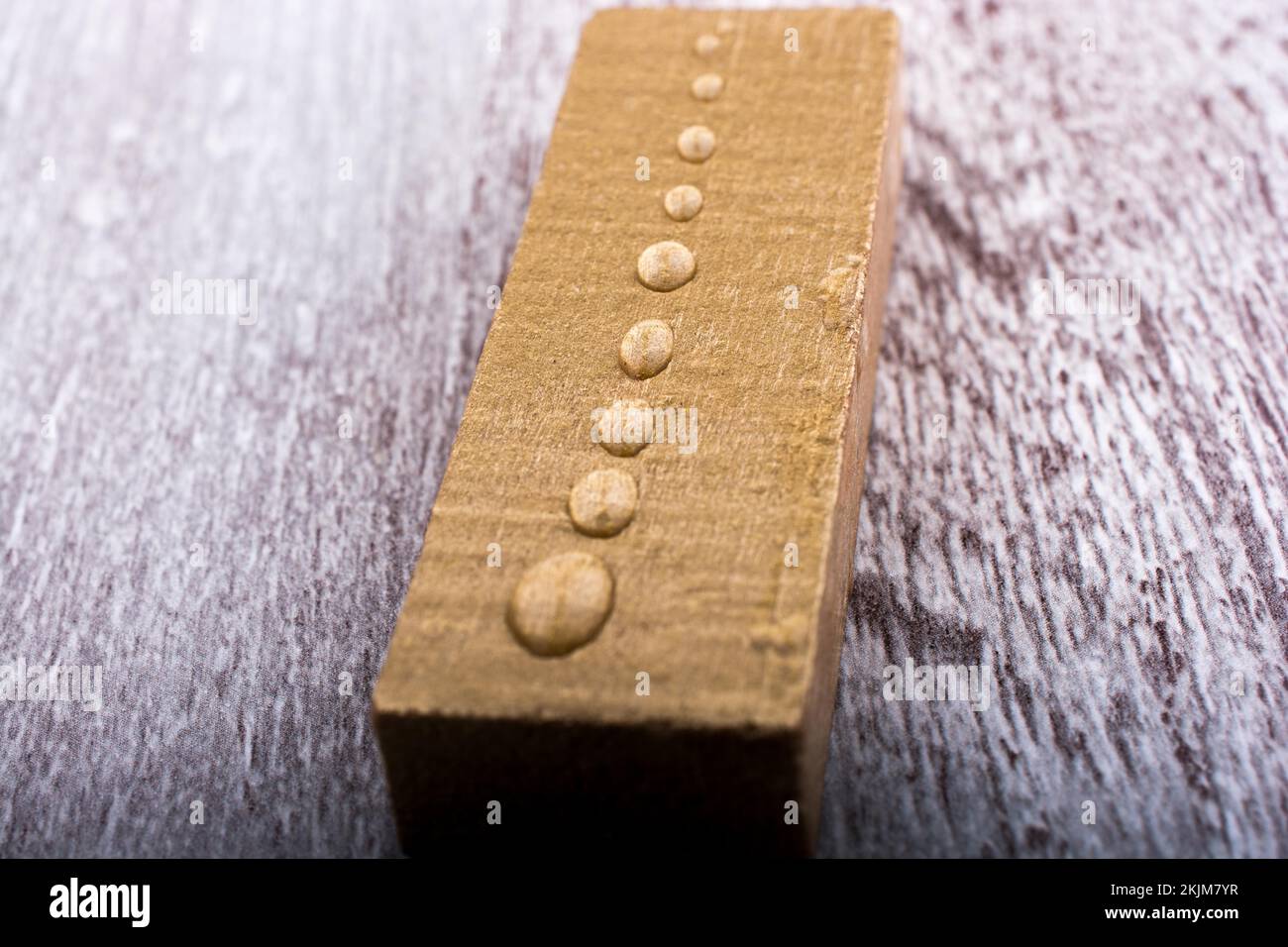 Water drops on a solid surface Stock Photo - Alamy