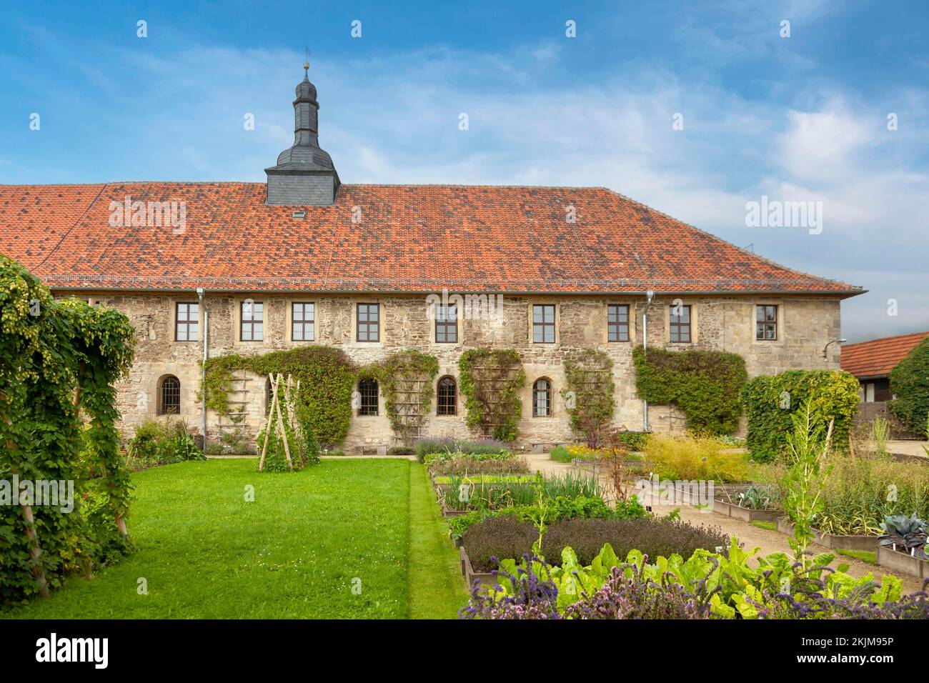 Michaelstein Monastery, vegetable garden, Blankenburg, Harz, Saxony ...