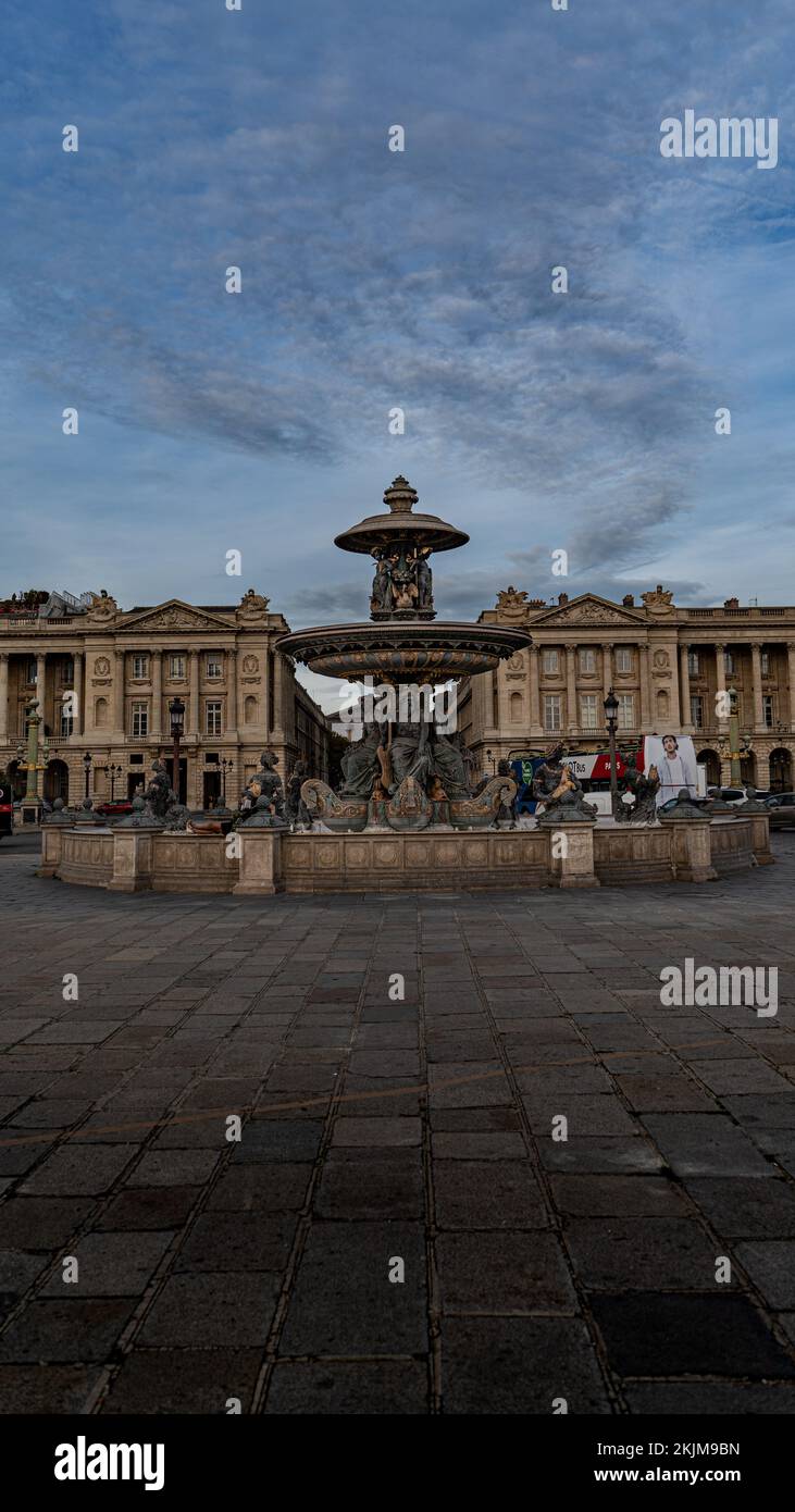 The Fountain of River Commerce in the Concorde square (place de la ...