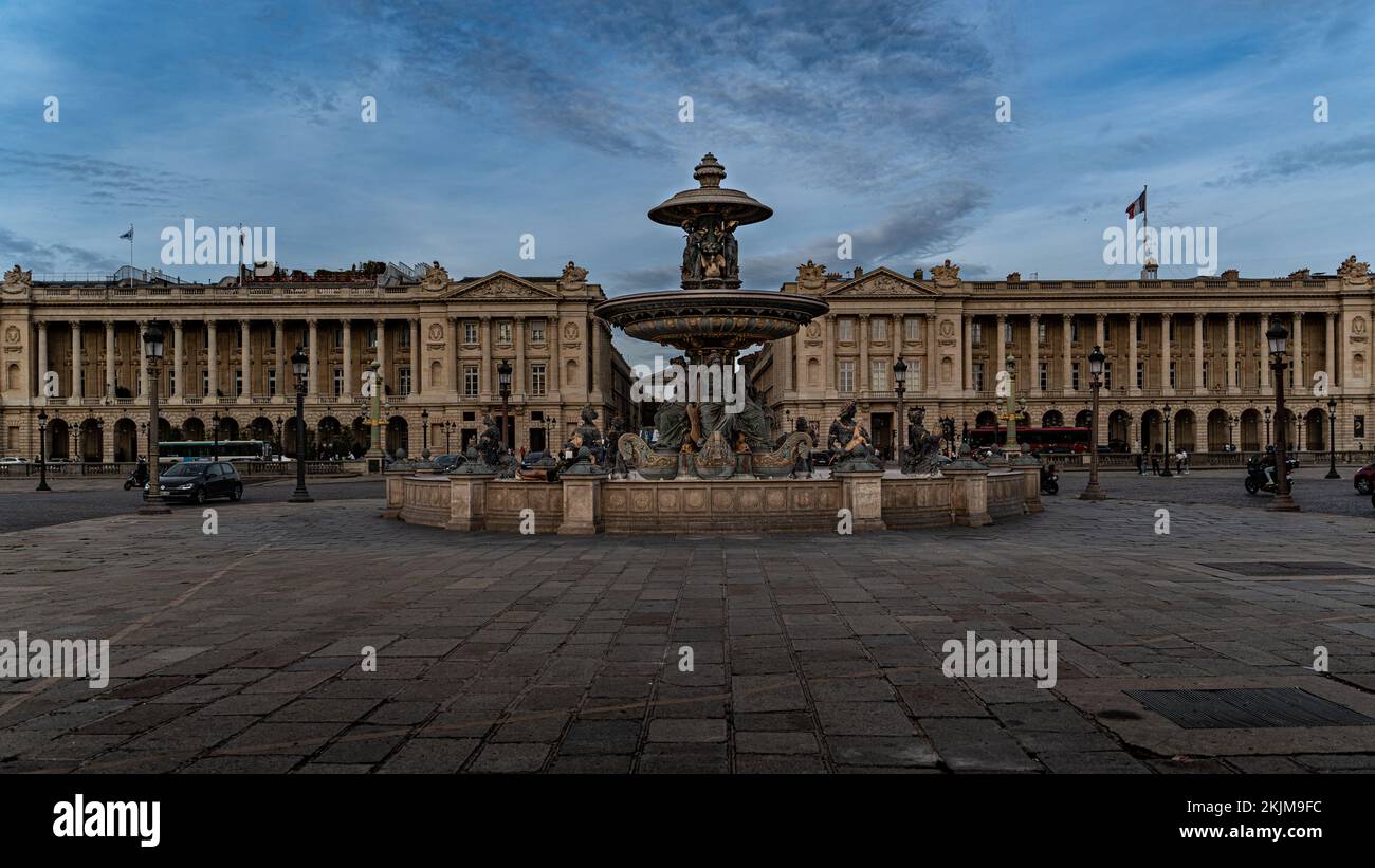 The Fountain of River Commerce in the Concorde square (place de la ...